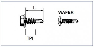 tek screw wafer tpi length meaning | Steel Sheds in Australia