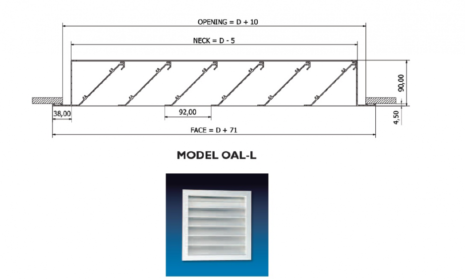 Wall Vents – Fixed Louvered, Louvre Vents | Steel Sheds in Australia